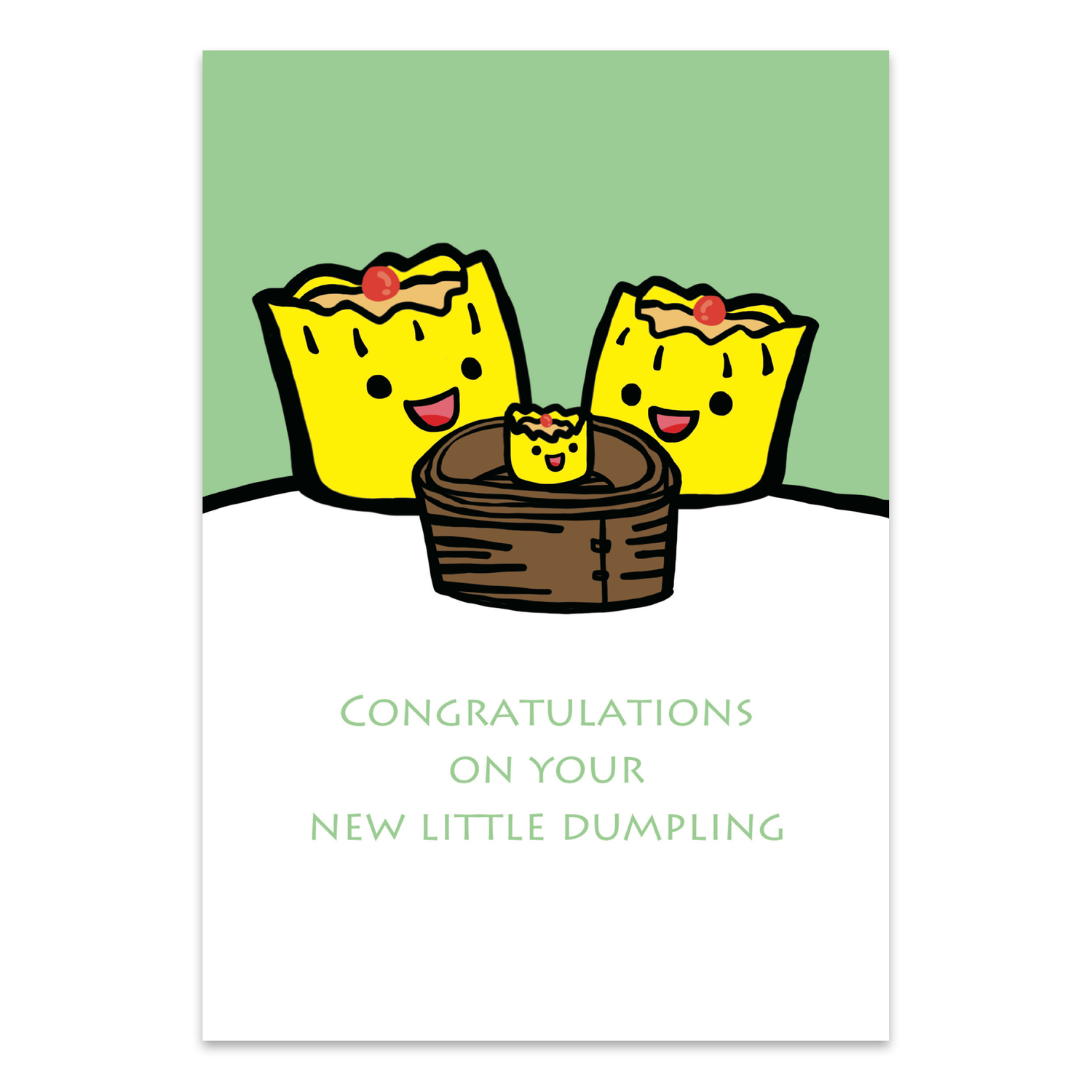 GREETING CARD: Congratulations on Your New Little Dumpling!