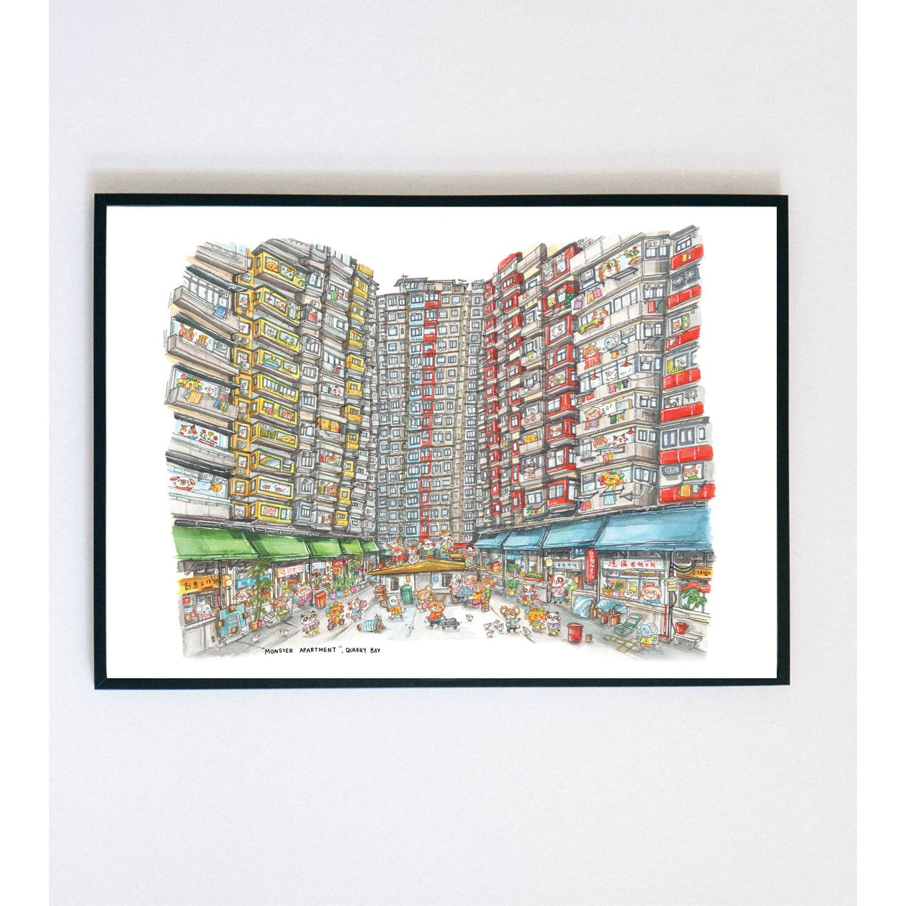 Natalie Hui Print: Monster Apartment